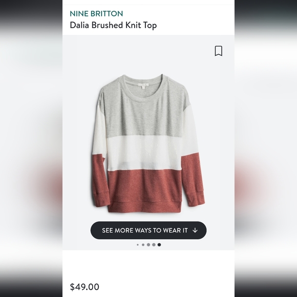 nine britton | Sweaters | Nine Britton Colorblock Sweater | Poshmark